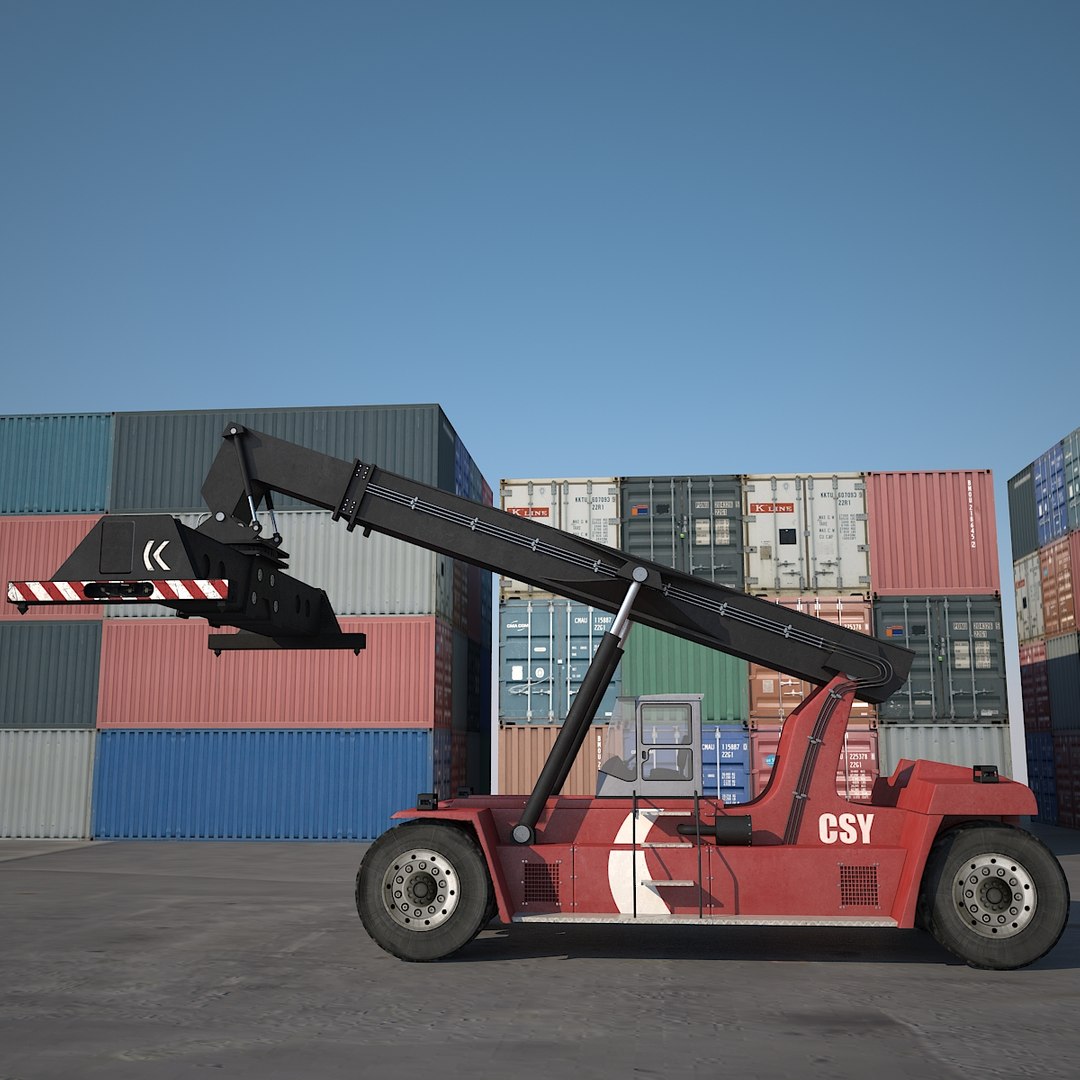 3d Model Reach Stacker