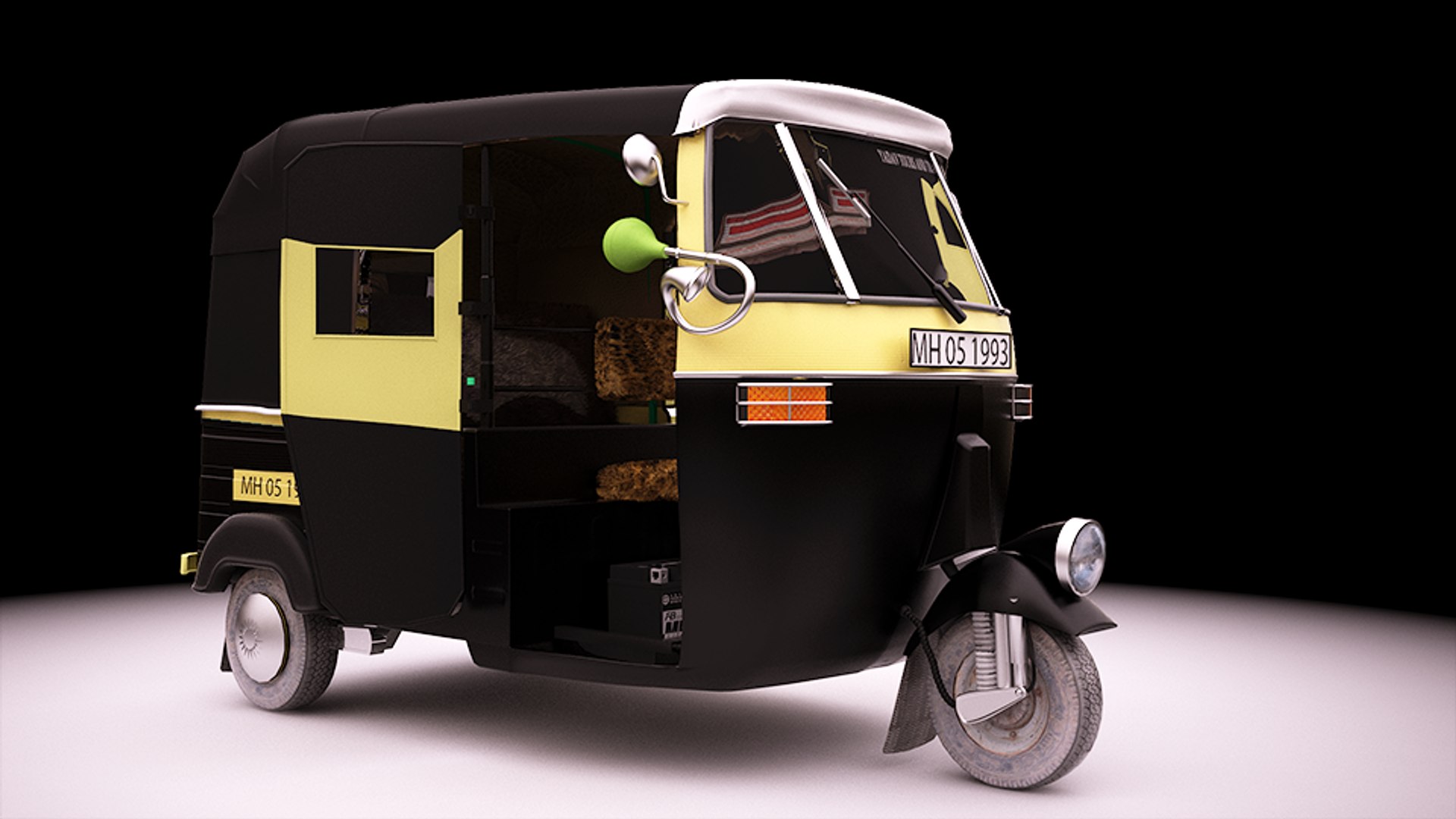 3D Model Indian Auto Rickshaw Vehicle - TurboSquid 1508294