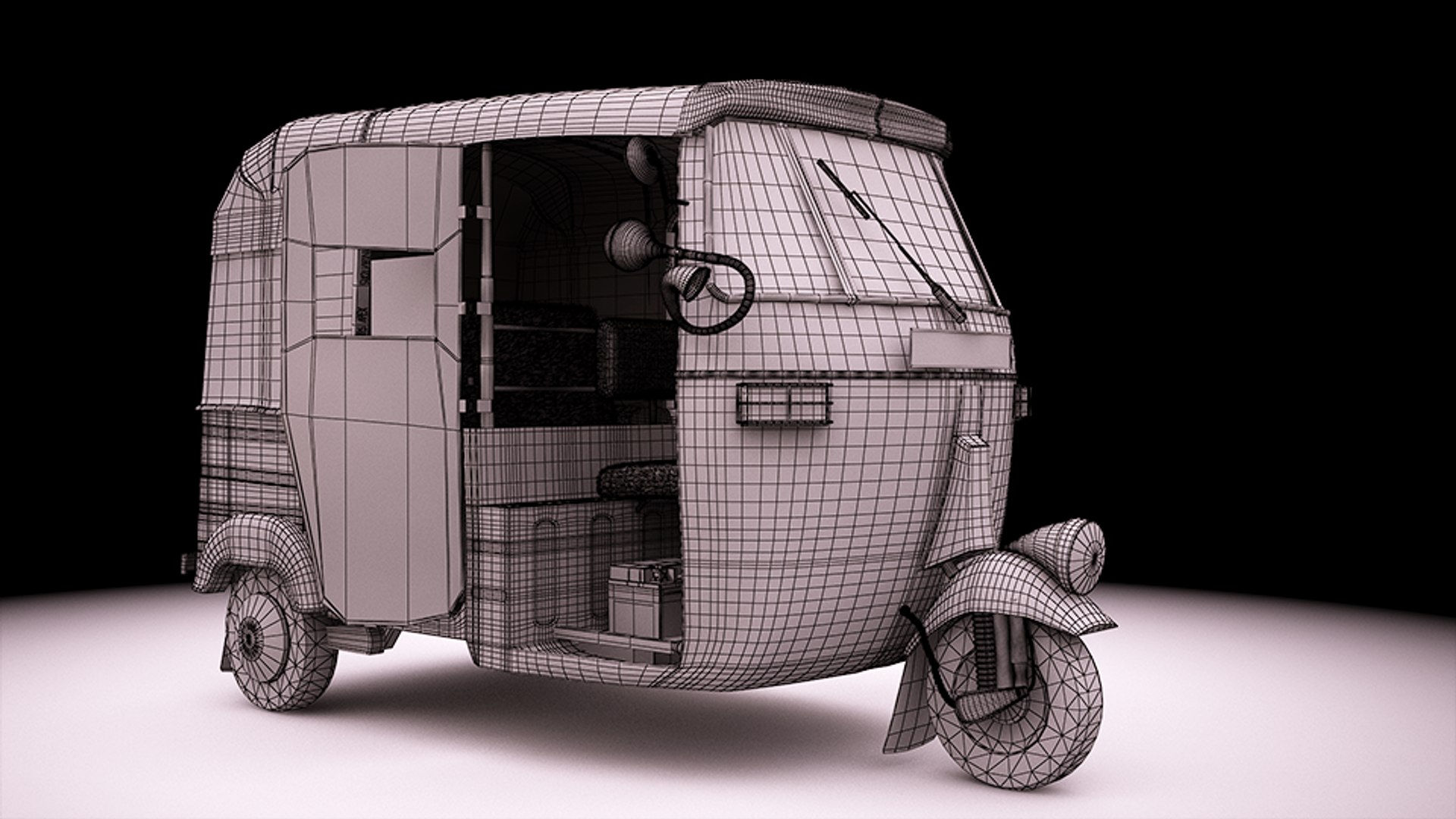 3D Model Indian Auto Rickshaw Vehicle - TurboSquid 1508294