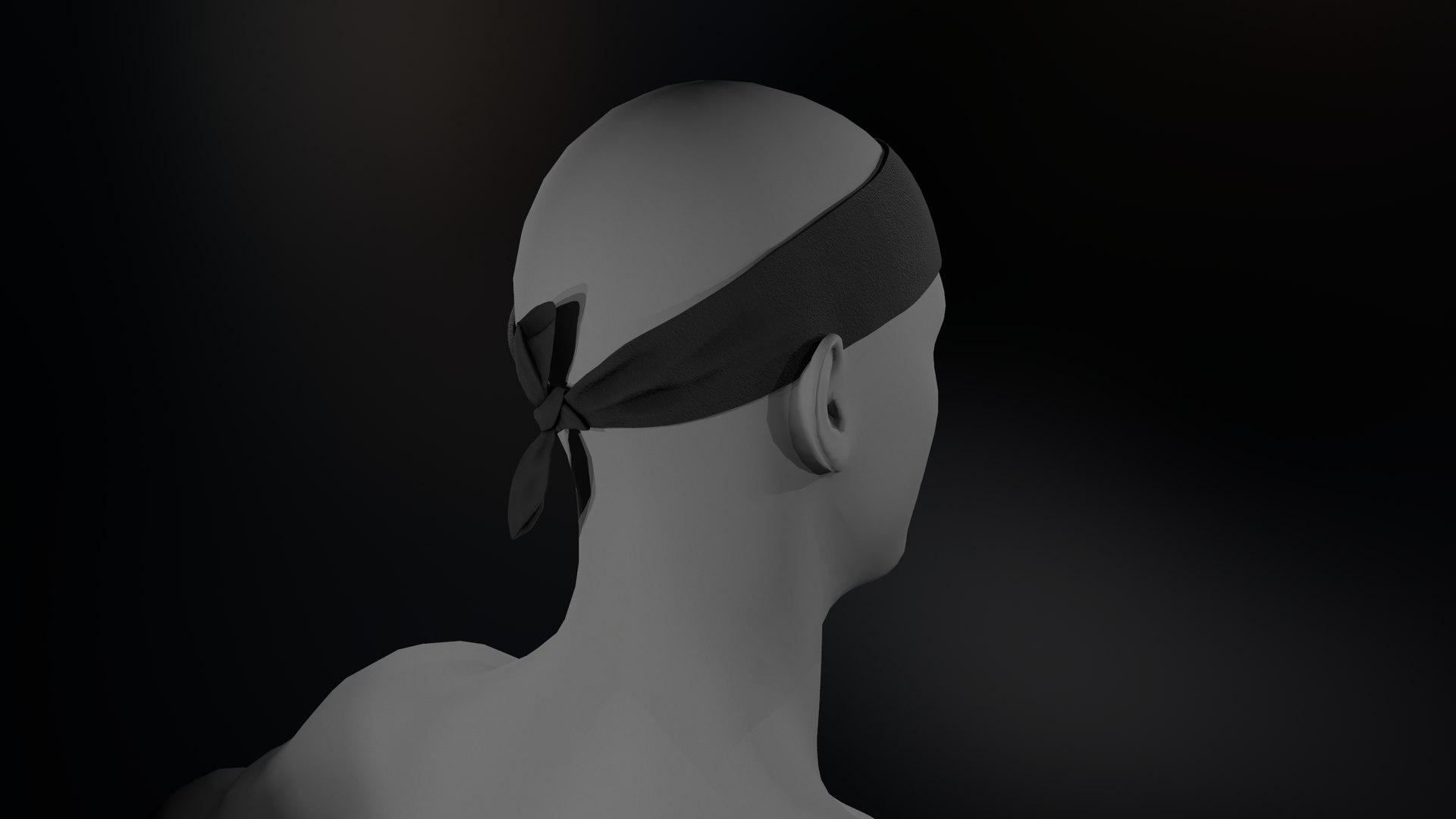 3D Model Black Bandana - TurboSquid 1635308