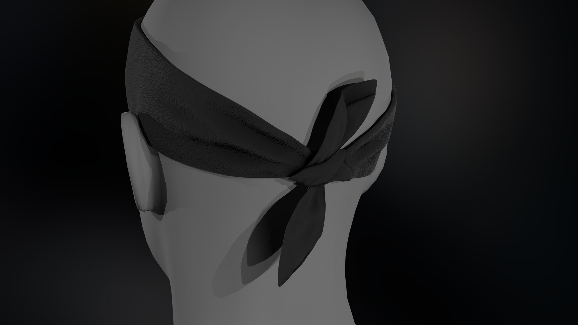 3D Model Black Bandana - TurboSquid 1635308