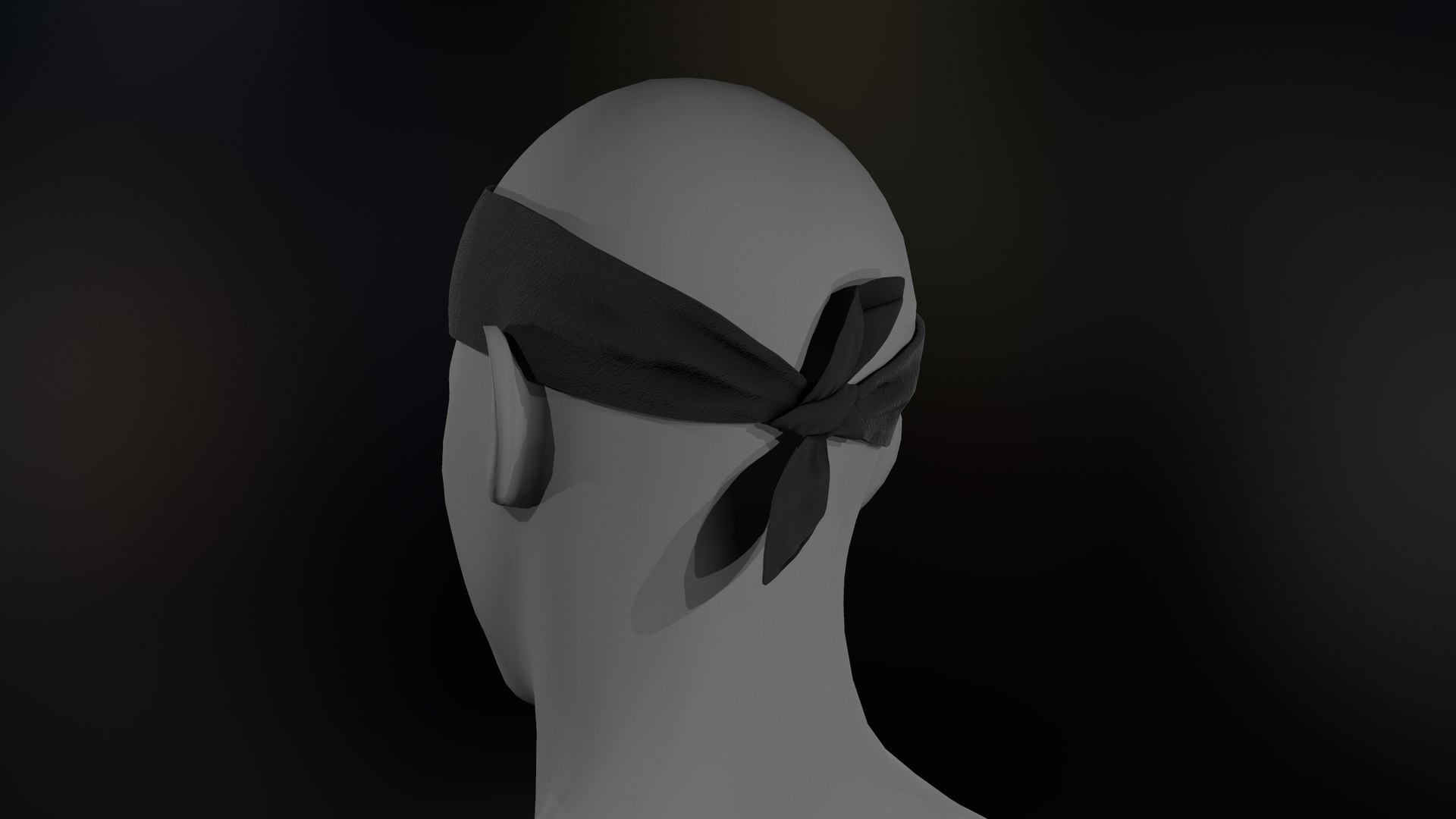 3D Model Black Bandana - TurboSquid 1635308
