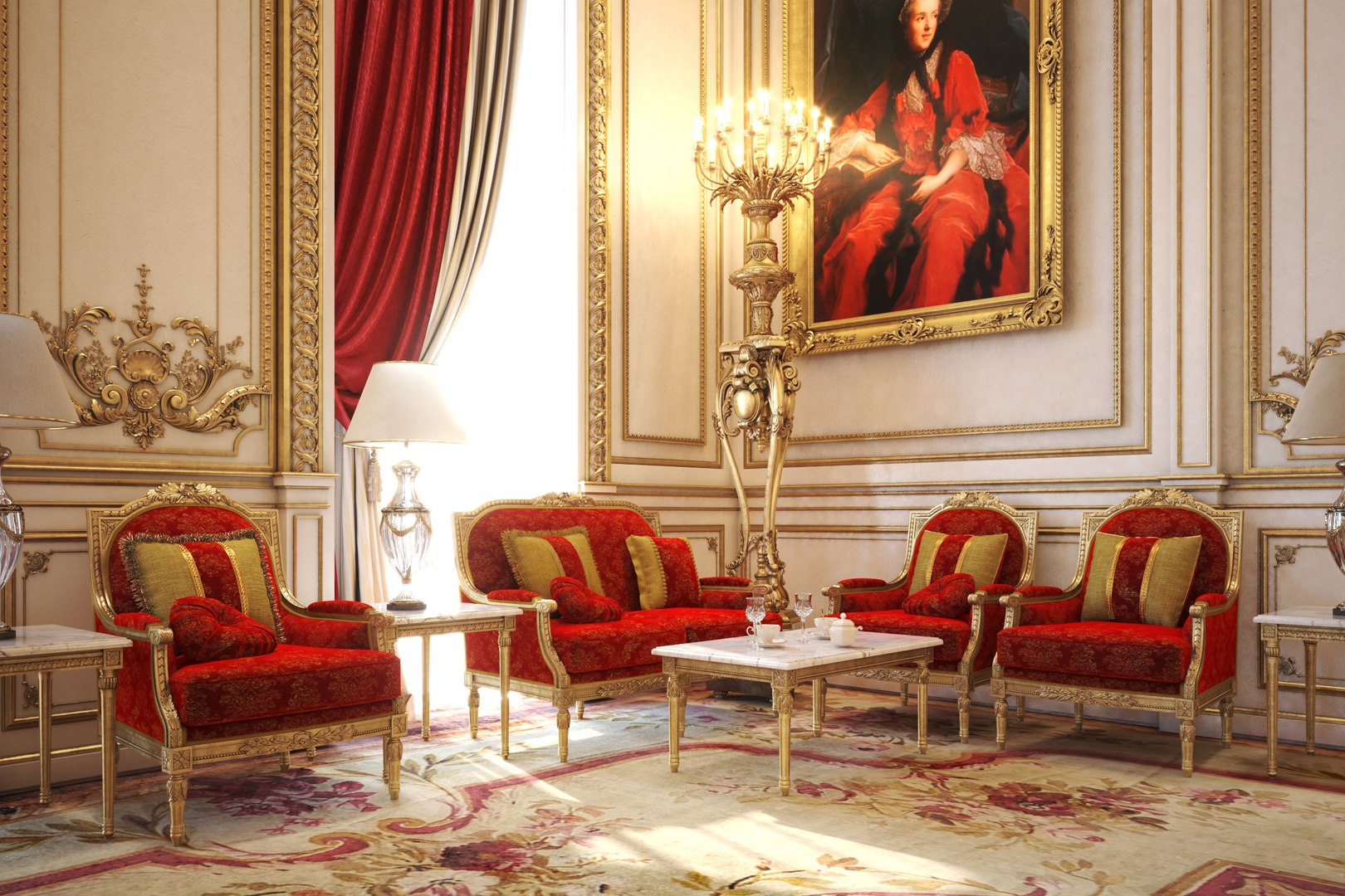 3D Royal Formal Living - TurboSquid 2053871