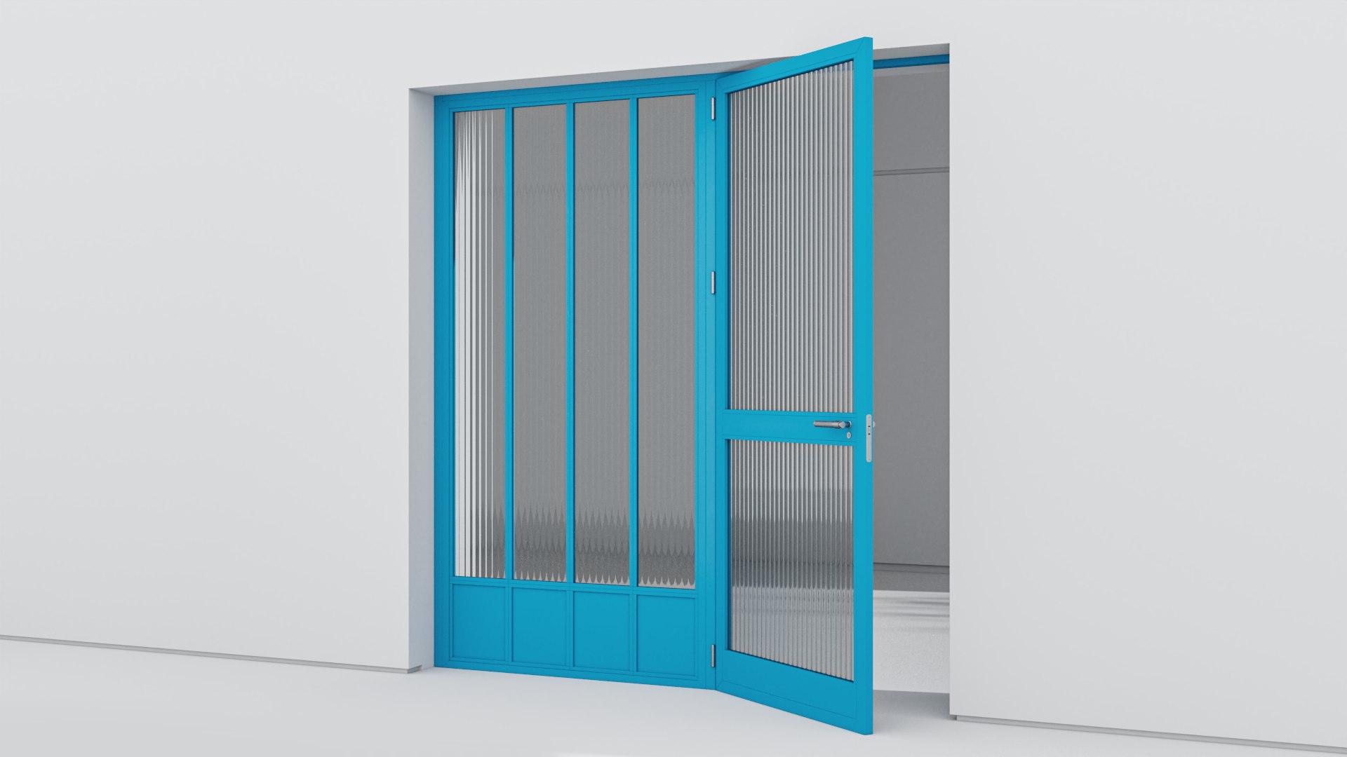 Aluminium door 347 3D model - TurboSquid 2066992