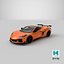 Chevrolet Corvette Z0 2023 Coupe Orange 3D Model - TurboSquid 2100904