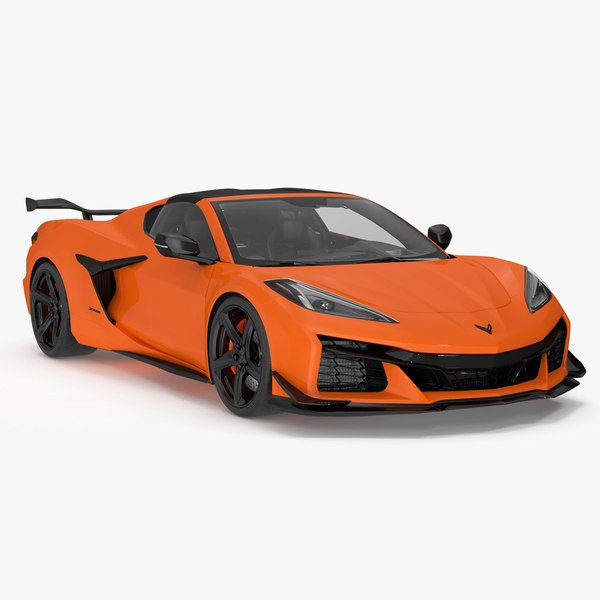 modelo 3d Chevrolet Corvette Z0 2023 Coupe Orange - TurboSquid 2100904