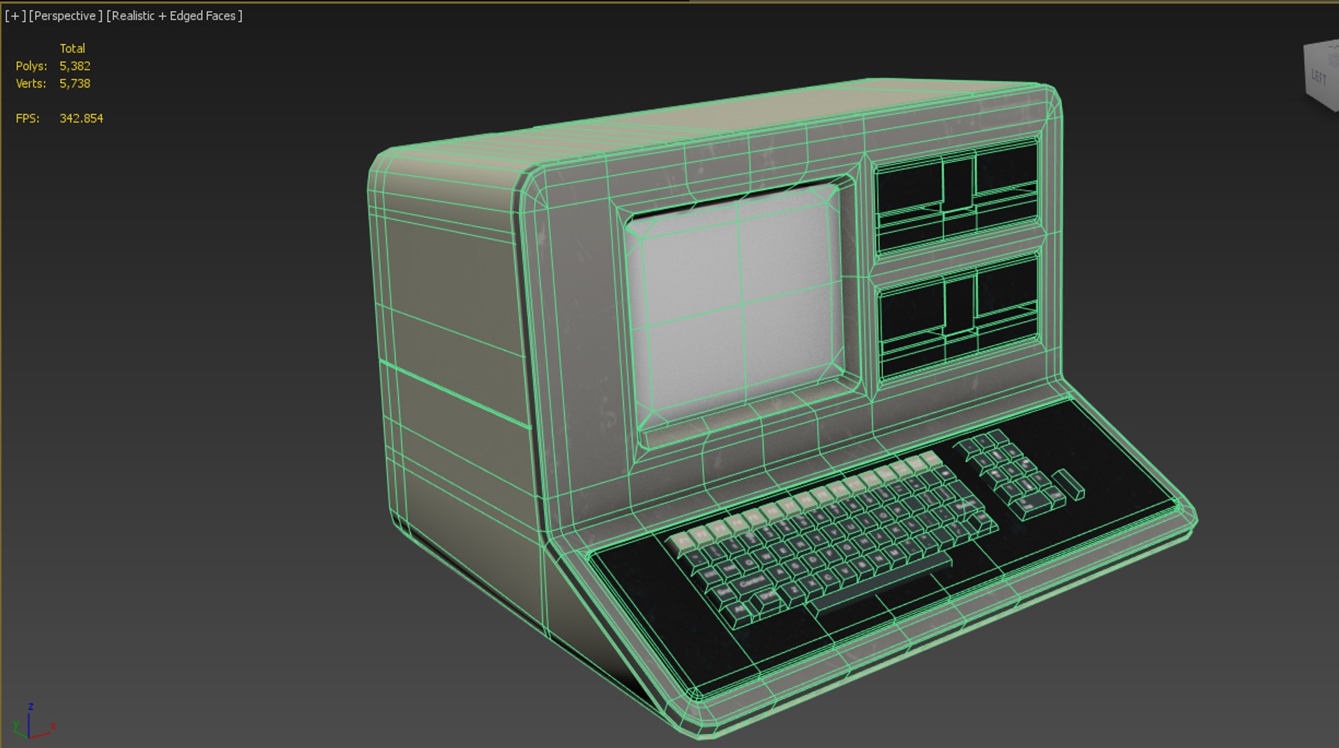 computer 3d model