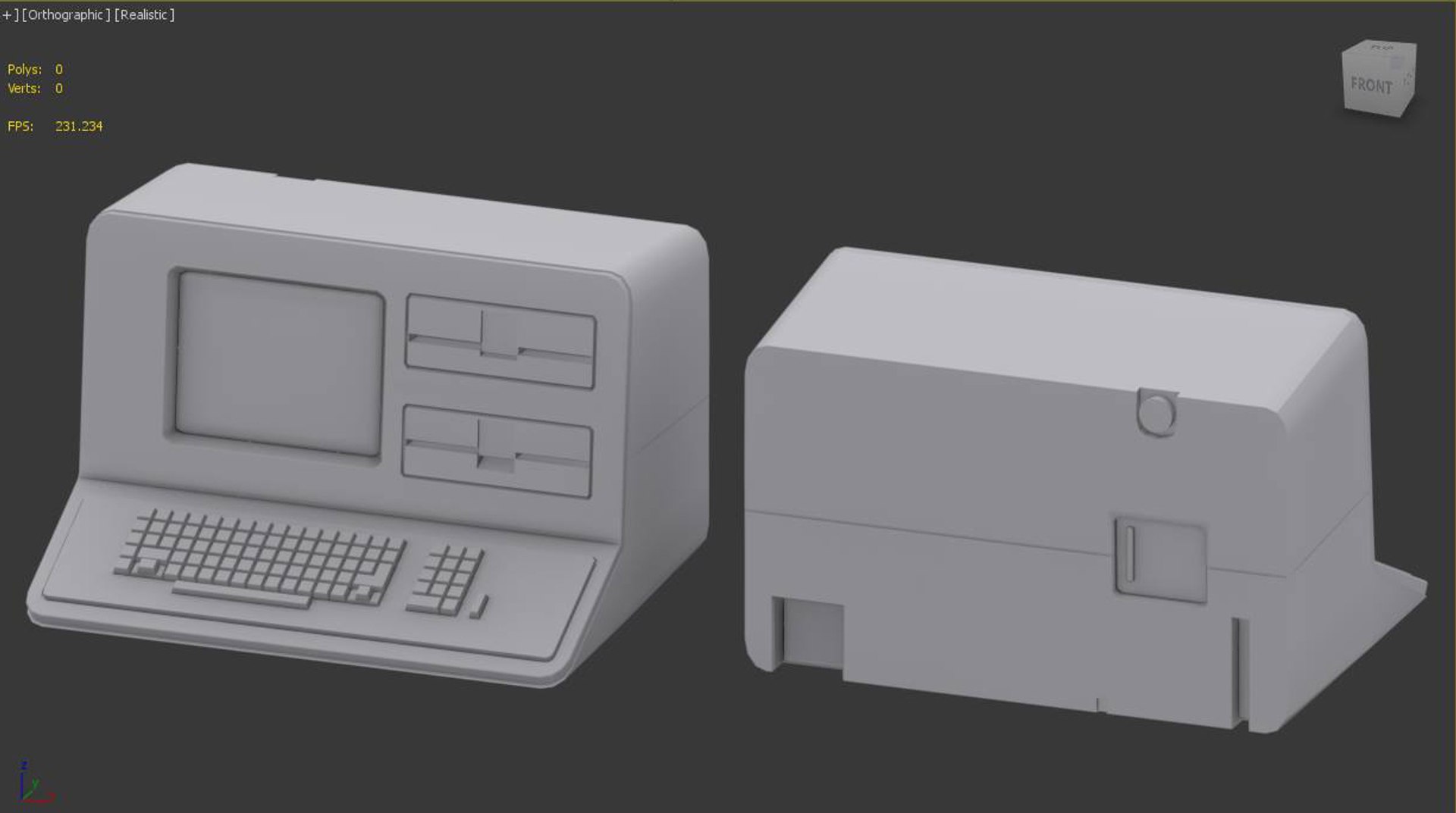 computer 3d model