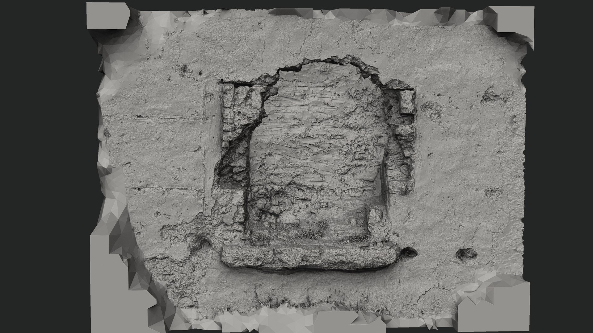 3D Abandoned House Ruined Part Scan - Fireplace 01 Model - TurboSquid ...