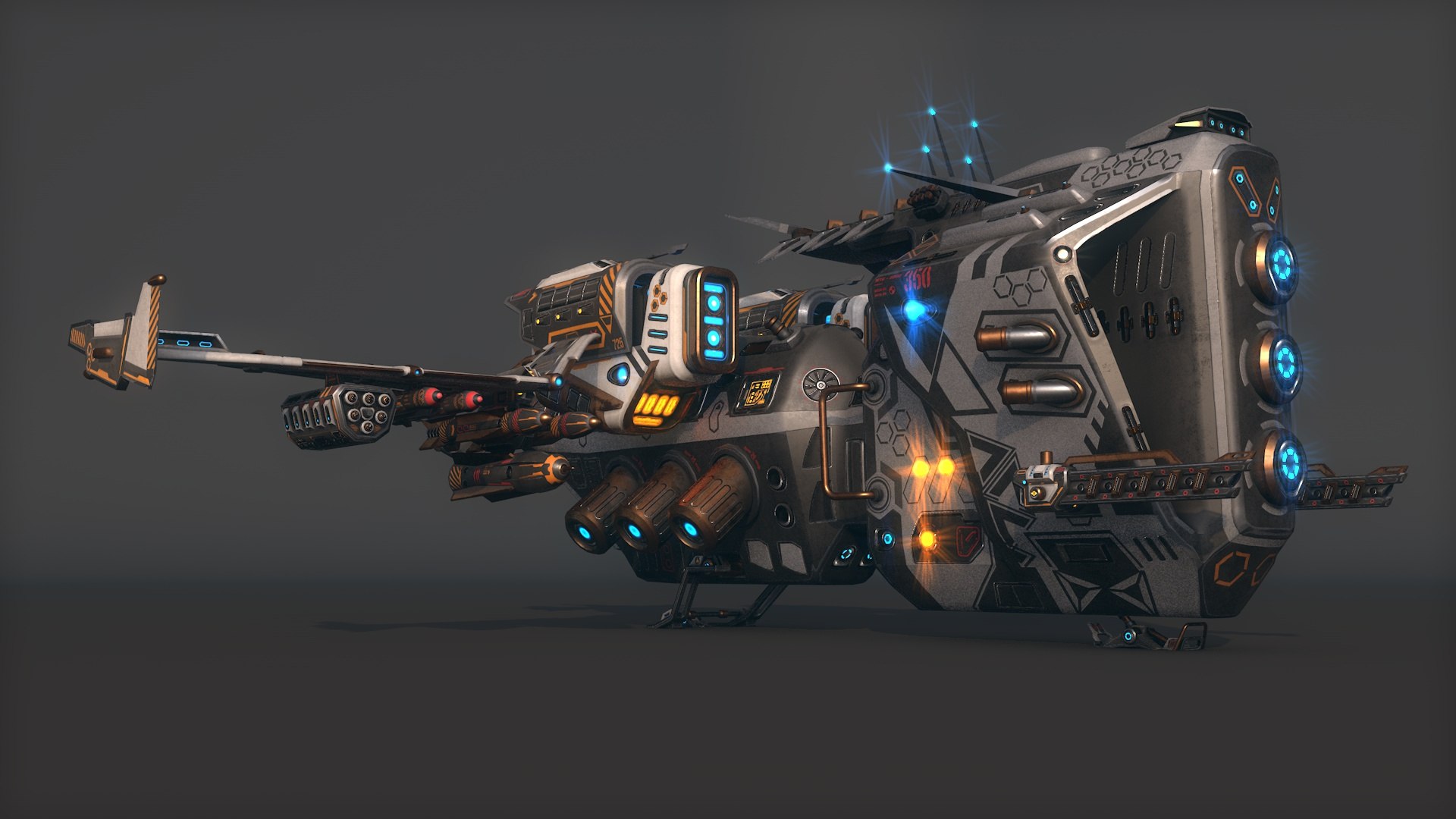 3D Spacecraft 01 Modular Pack Model - TurboSquid 1810167