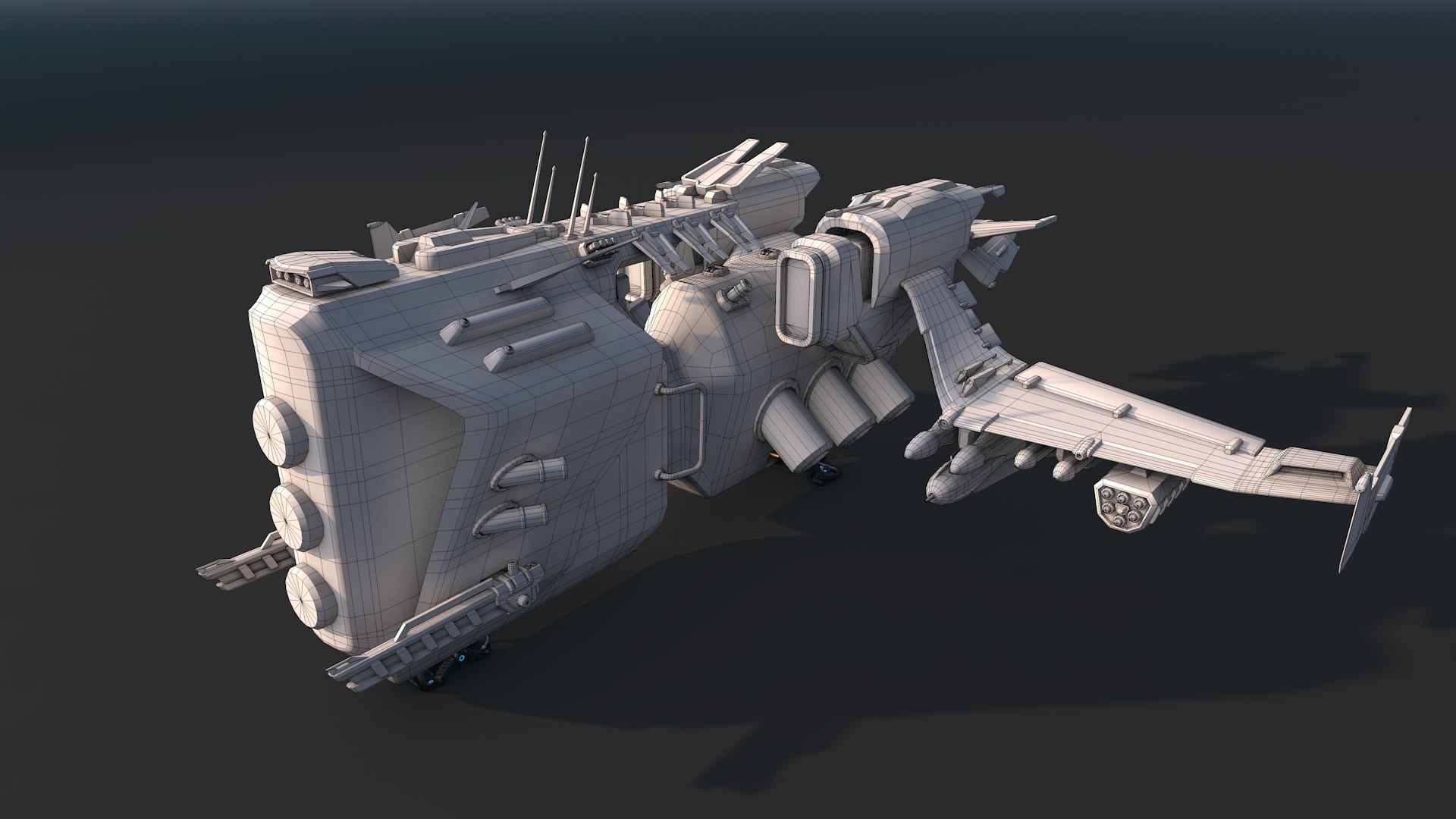 3D Spacecraft 01 Modular Pack Model - TurboSquid 1810167