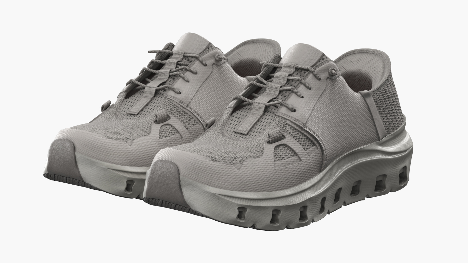 3D Slip Ins Work Shoes Pair Gray - TurboSquid 2508109