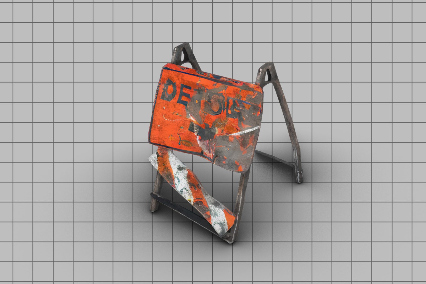 3D Model Warning Sign - TurboSquid 2382944