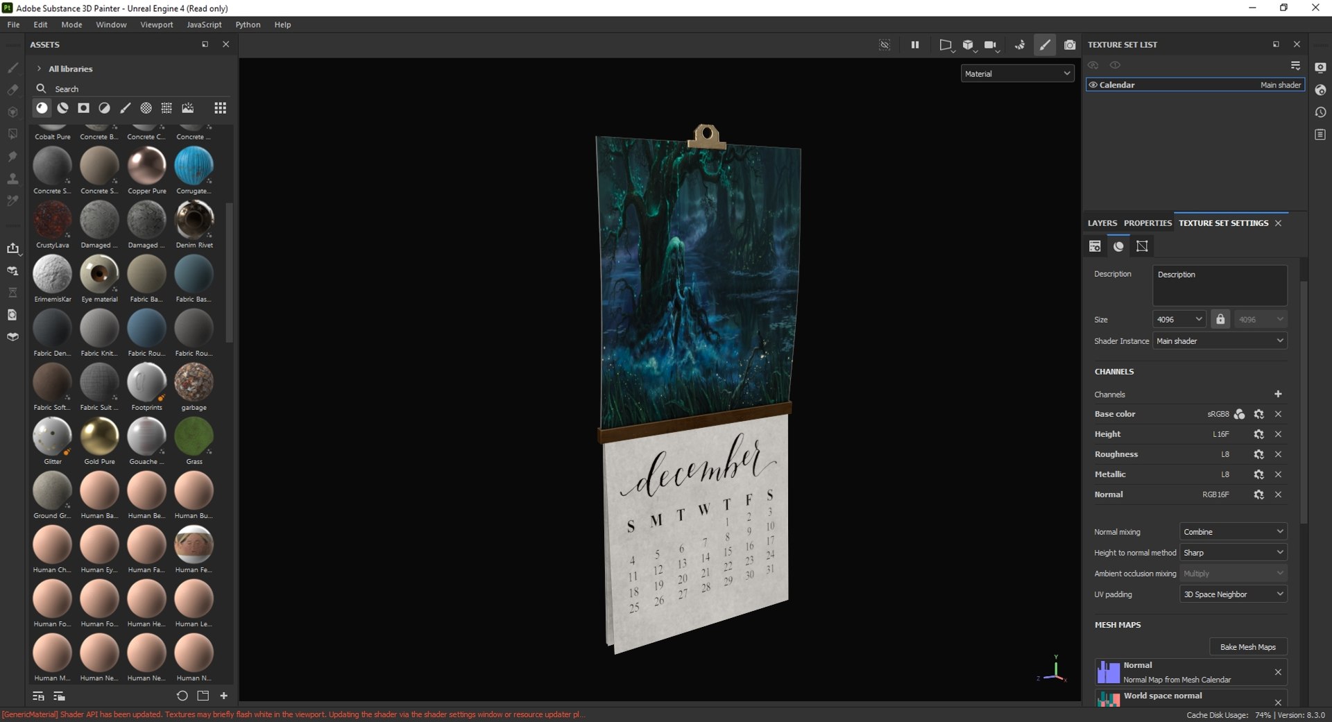 Calendar 3D Model - TurboSquid 2105554