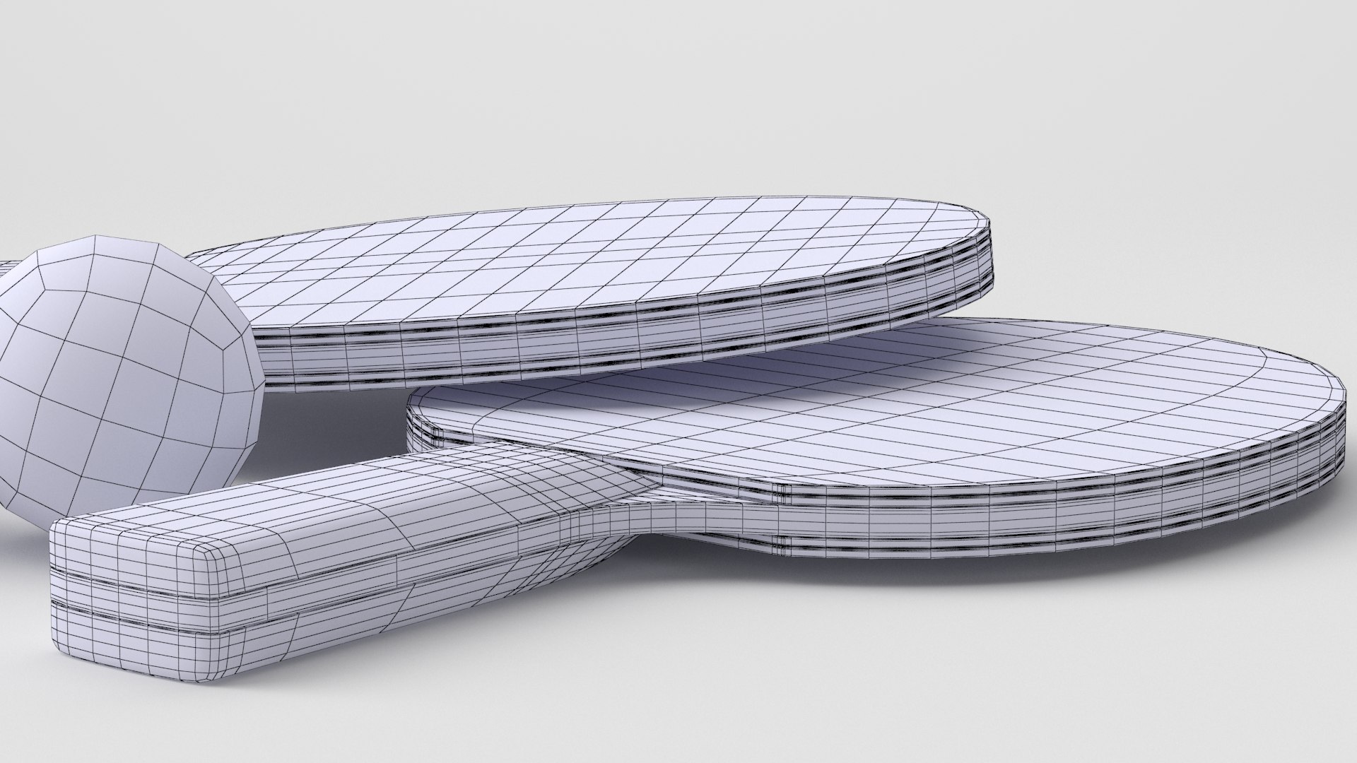 Ping Pong Paddles 04 Model - TurboSquid 1954710