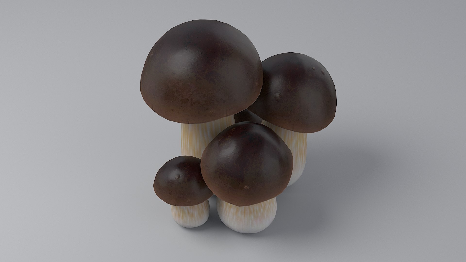 3D Cartoon Mushrooms 03 Model - TurboSquid 2055588