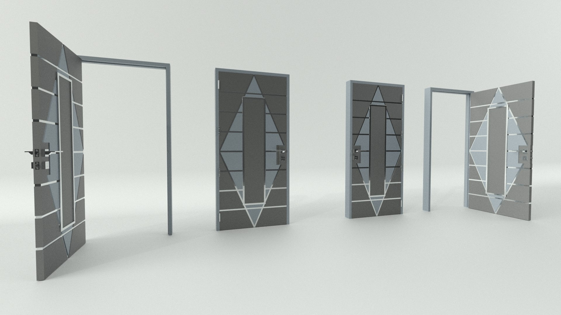 3D Door Sets 5 Model - TurboSquid 2346318