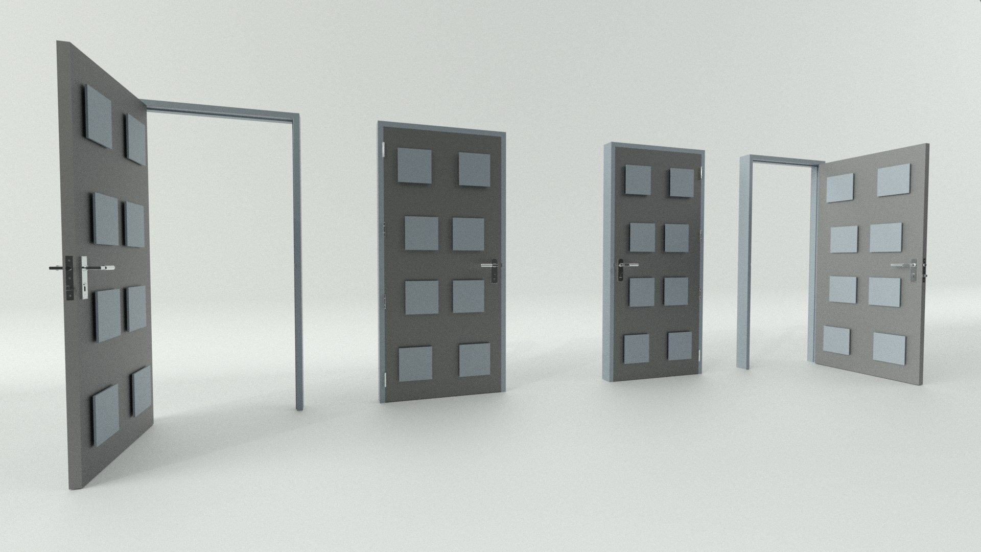 3D Door Sets 5 Model - TurboSquid 2346318