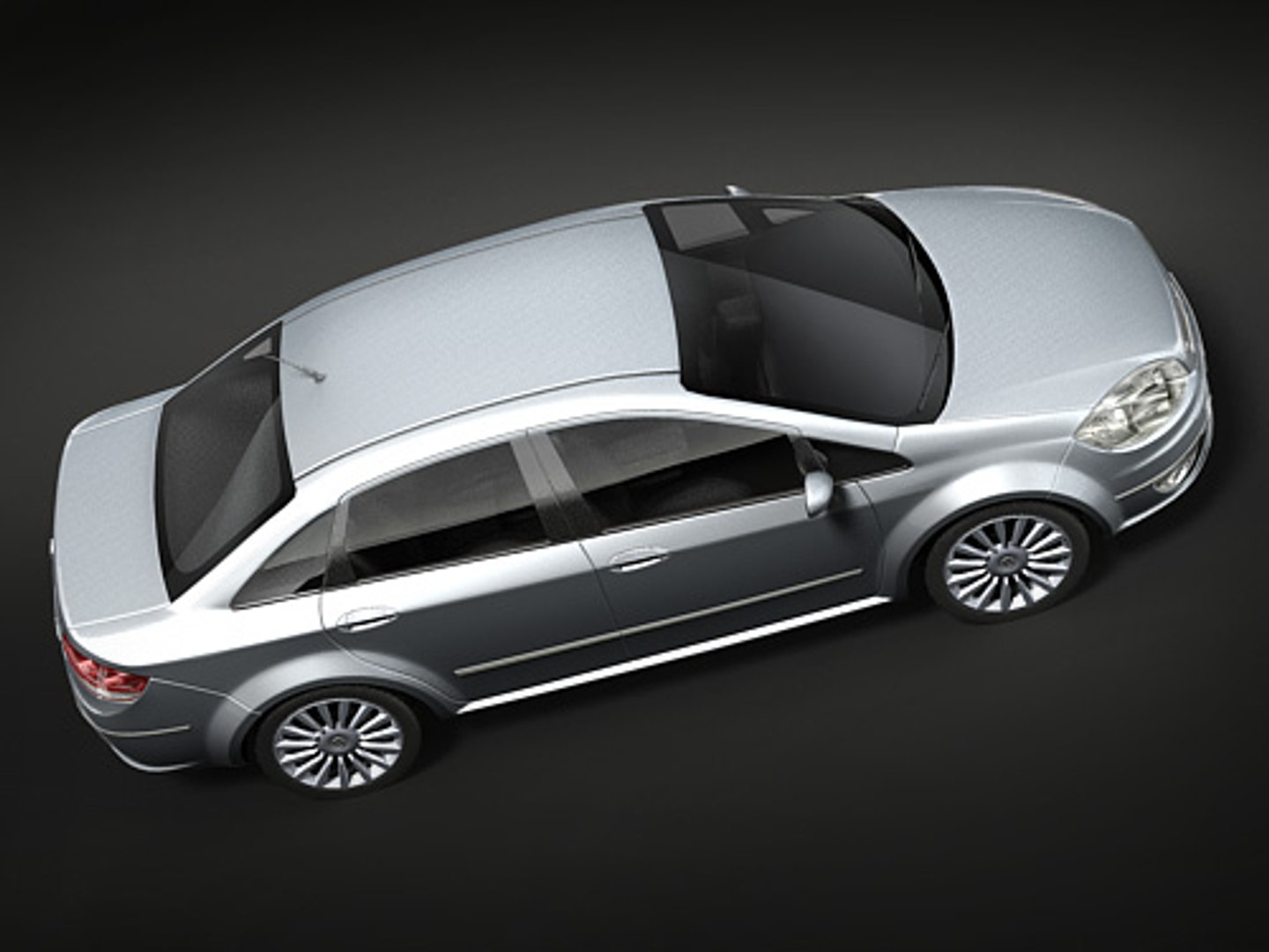 3d model fiat linea 2009