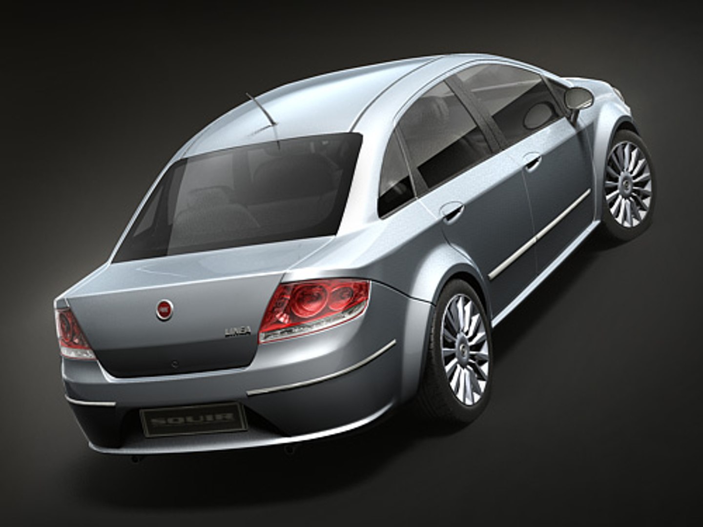 3d model fiat linea 2009