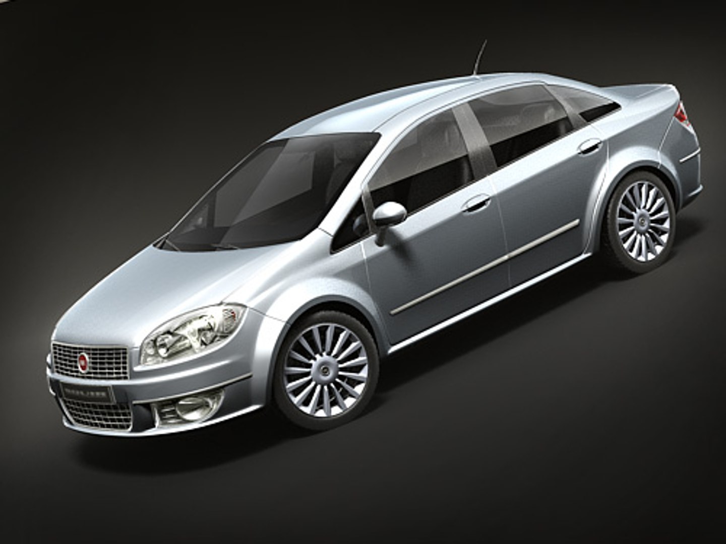 3d model fiat linea 2009