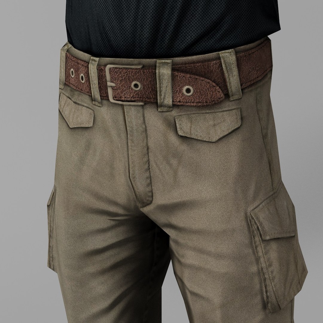 soldier mercenary set 4 3d model