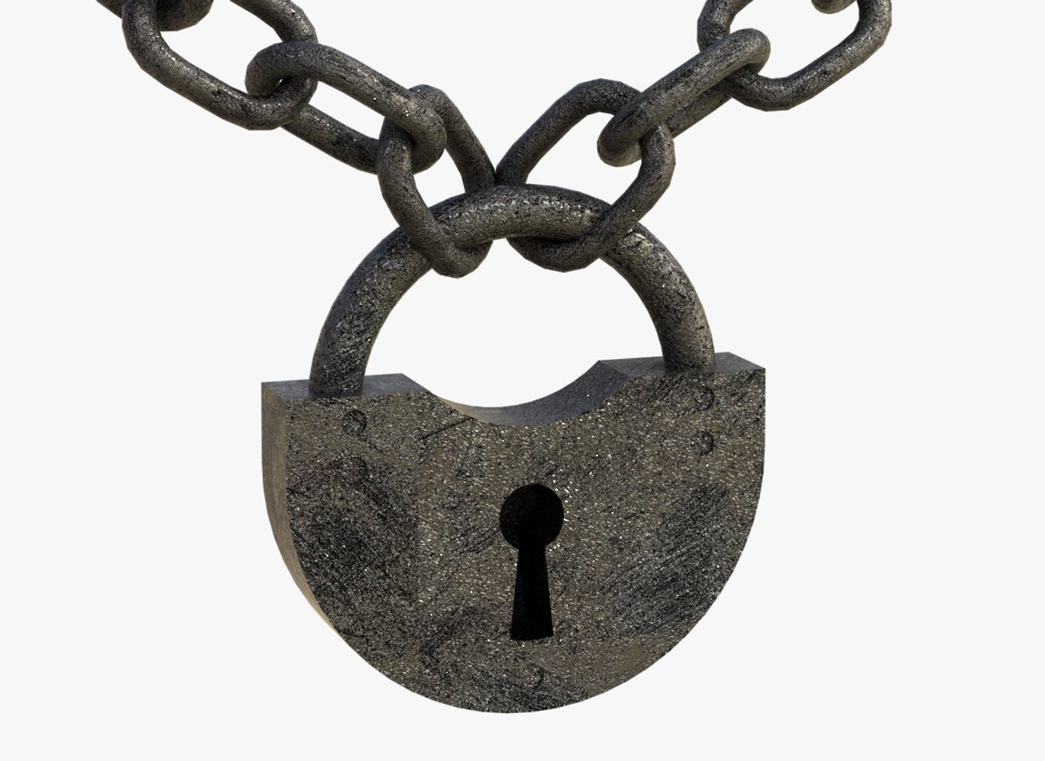 Padlock Chain 3D - TurboSquid 1887893