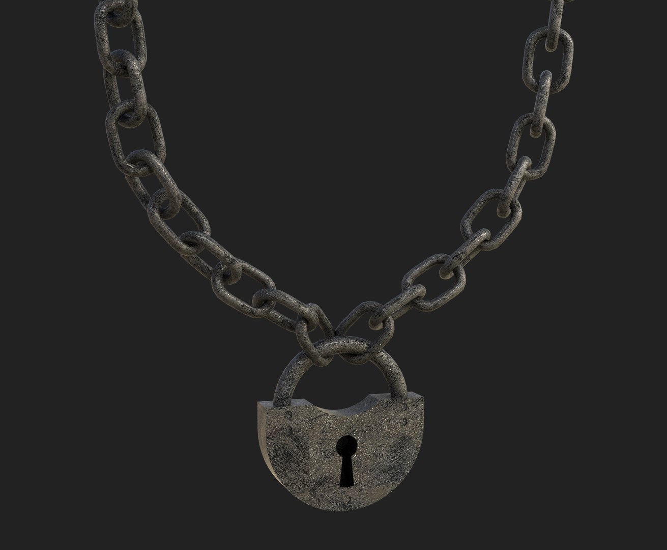 Padlock Chain 3D - TurboSquid 1887893
