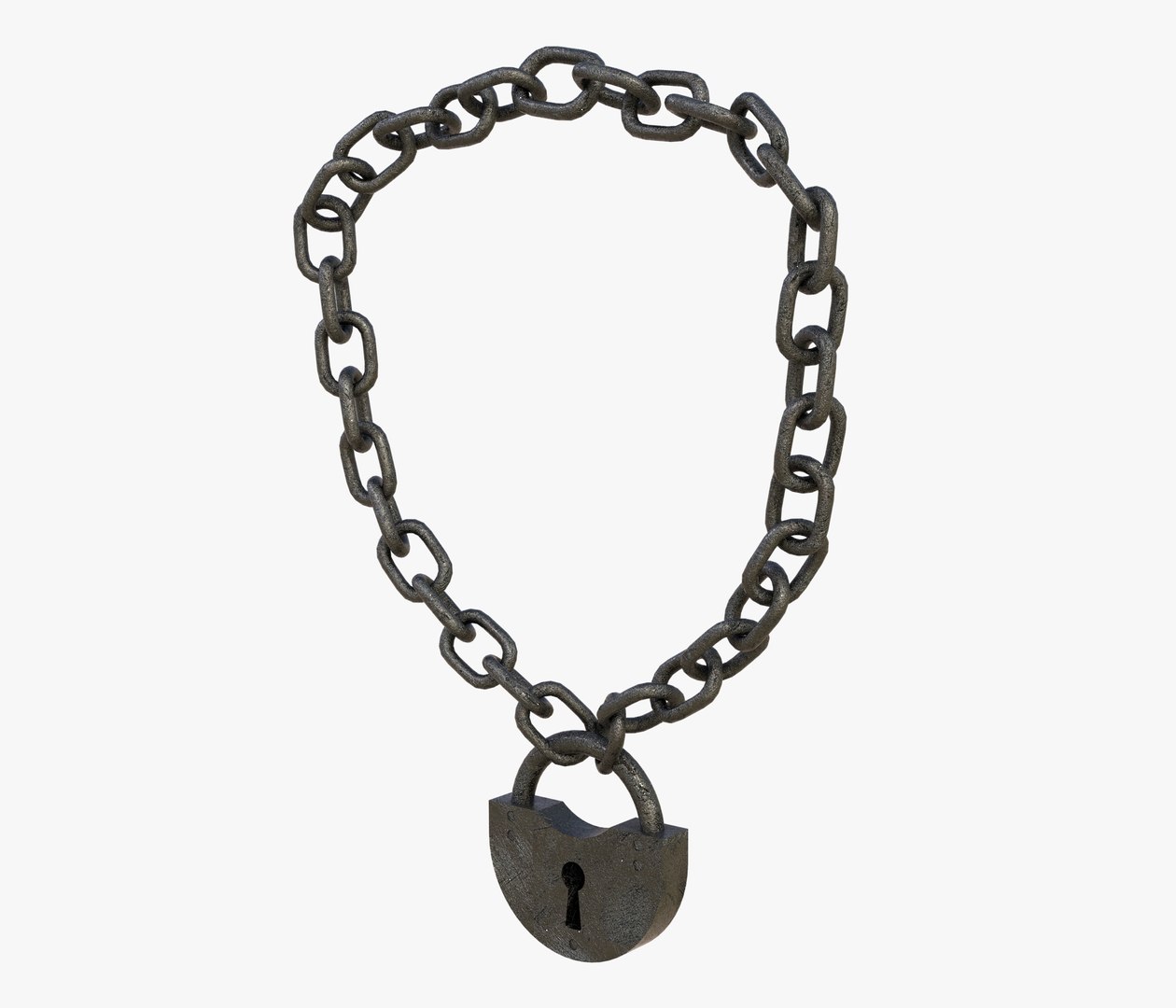 Padlock Chain 3D - TurboSquid 1887893