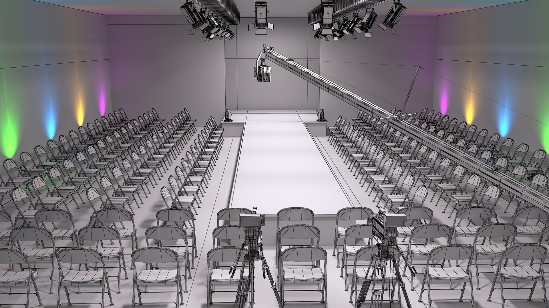 Catwalk Stage 3D - TurboSquid 1877689