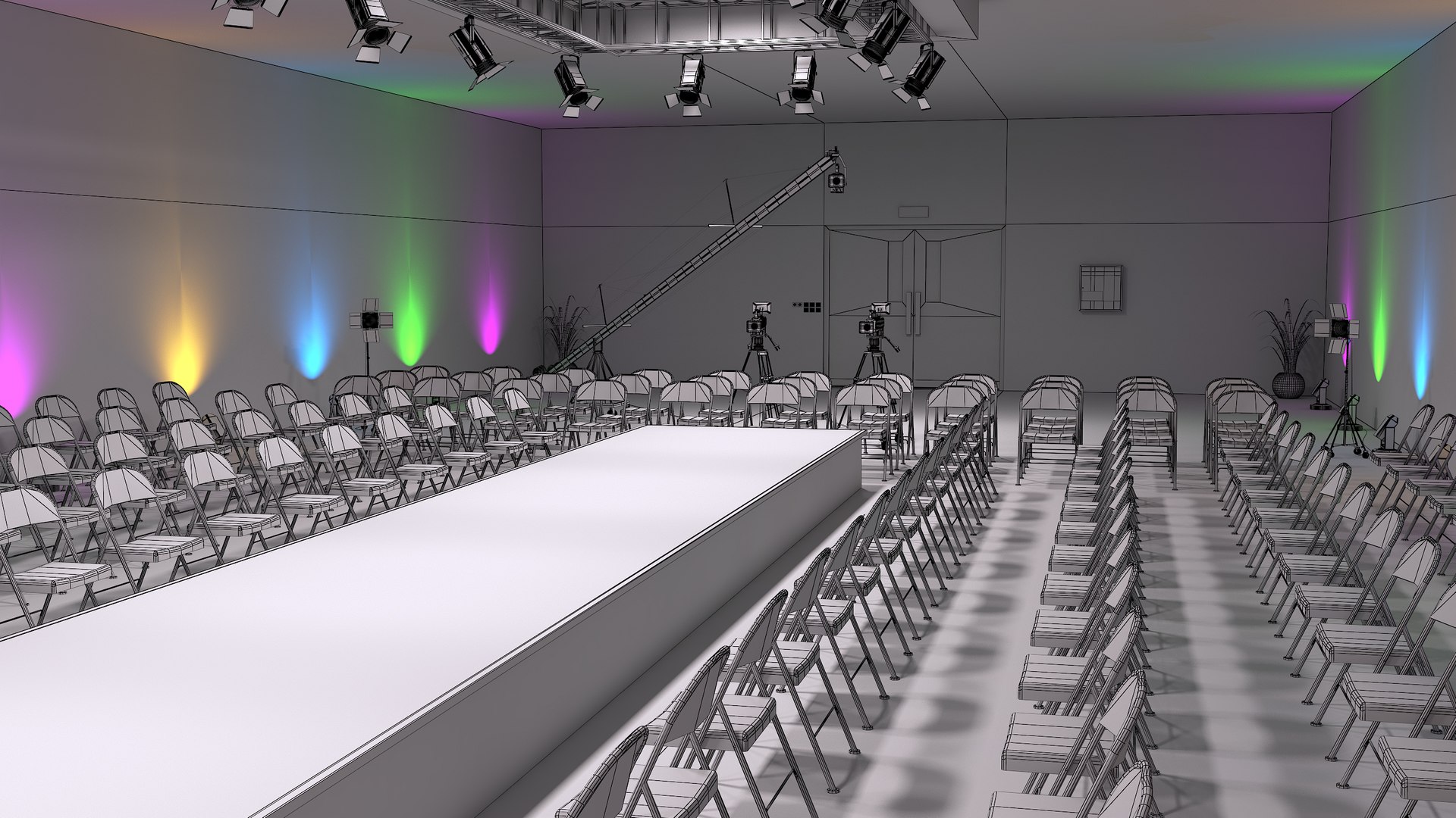 Catwalk Stage 3D - TurboSquid 1877689