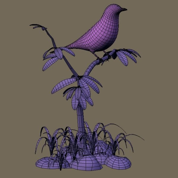 3d 3ds american robin birds ab