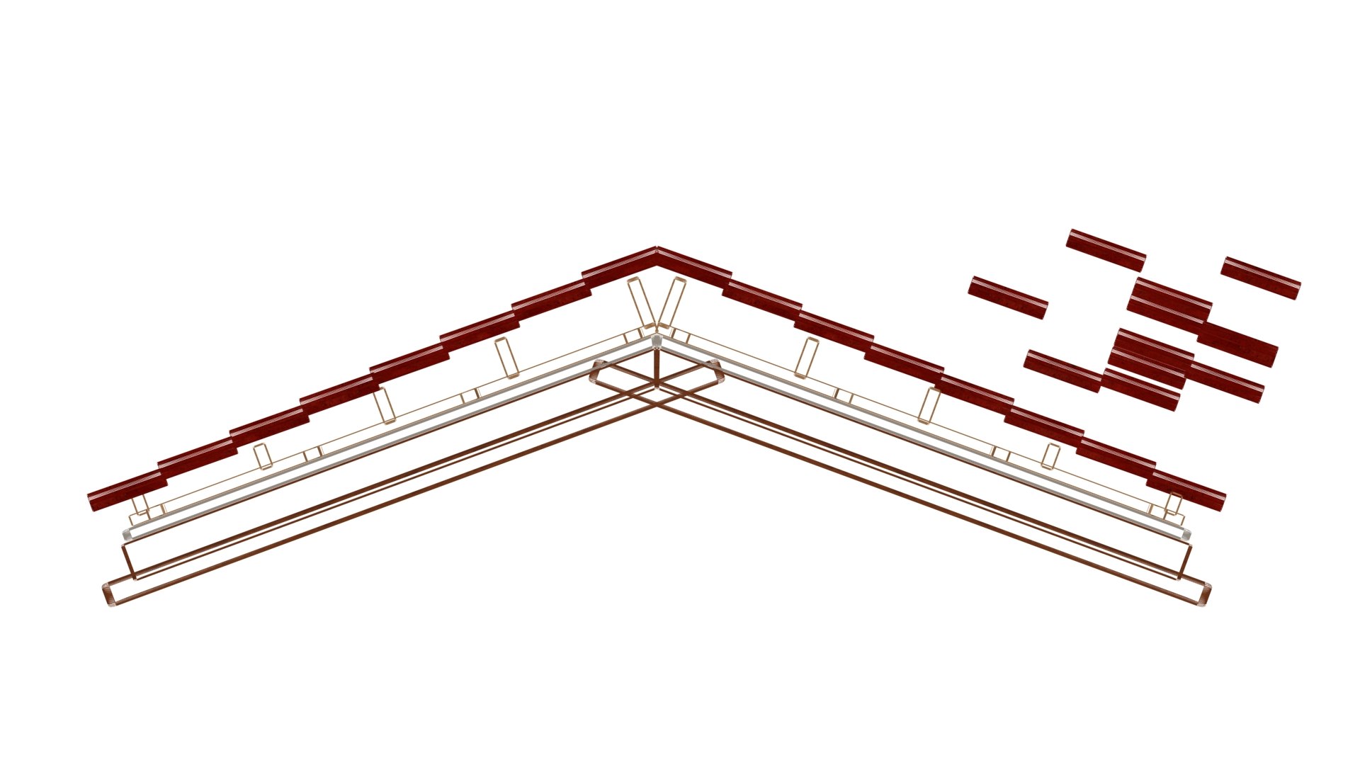 3D Model House Roof Structure - TurboSquid 2031754