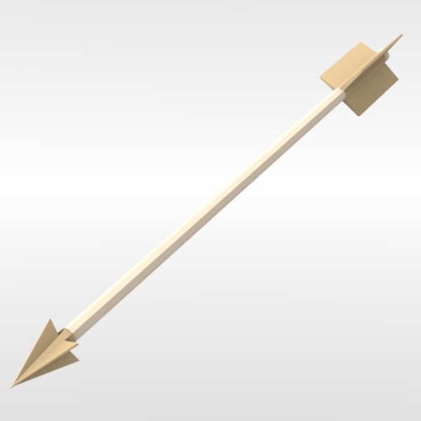 bow arrow 3d model