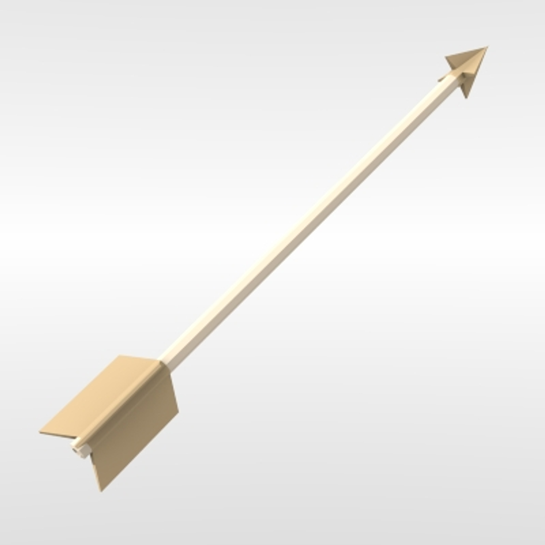 bow arrow 3d model