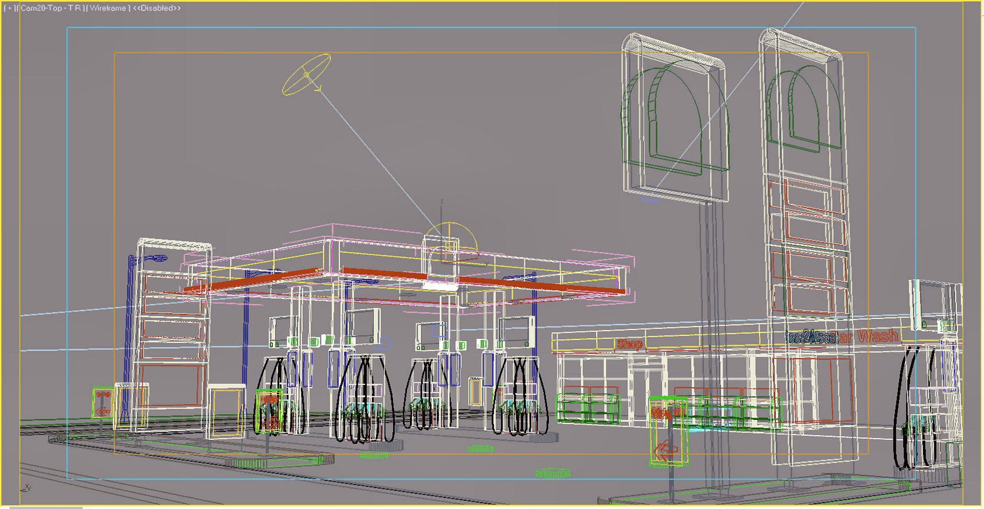 3D Generic Gas Station - TurboSquid 1460734