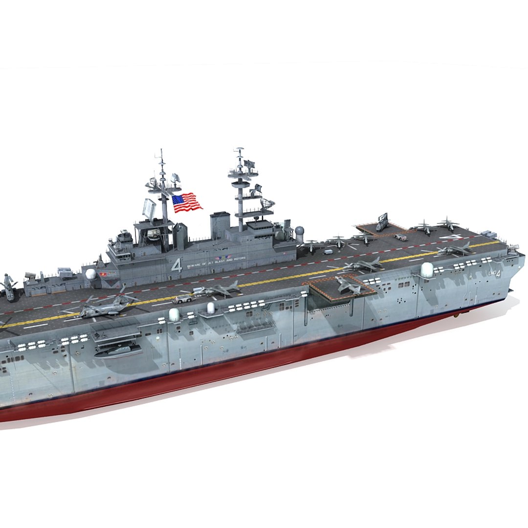 Uss Boxer 3d Model