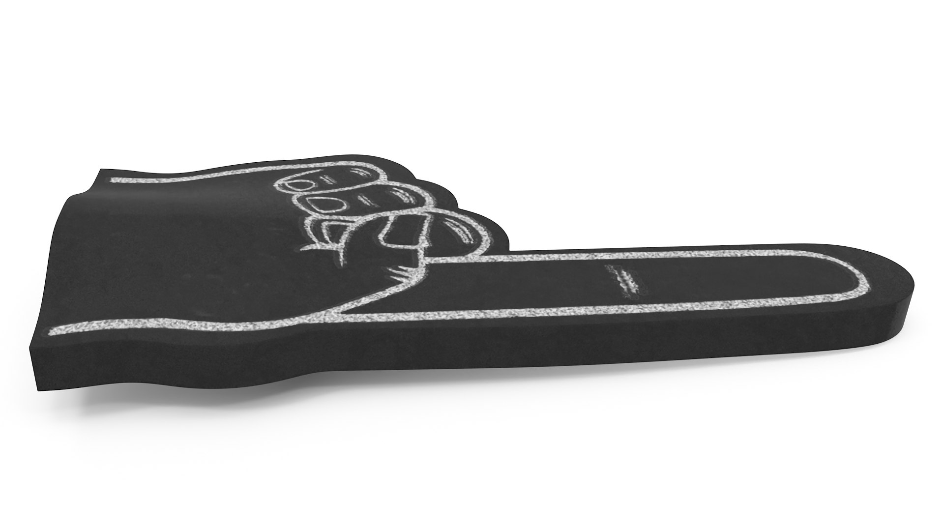 3D Foam Hand Black - TurboSquid 2277397