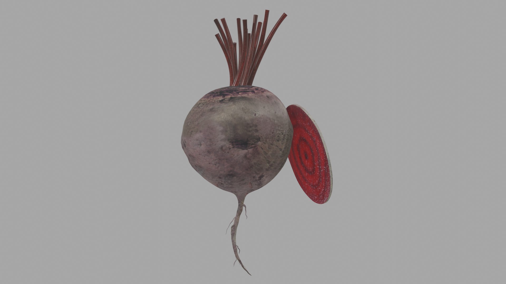 3D Beetroot And Beetroot Slice - TurboSquid 2011238