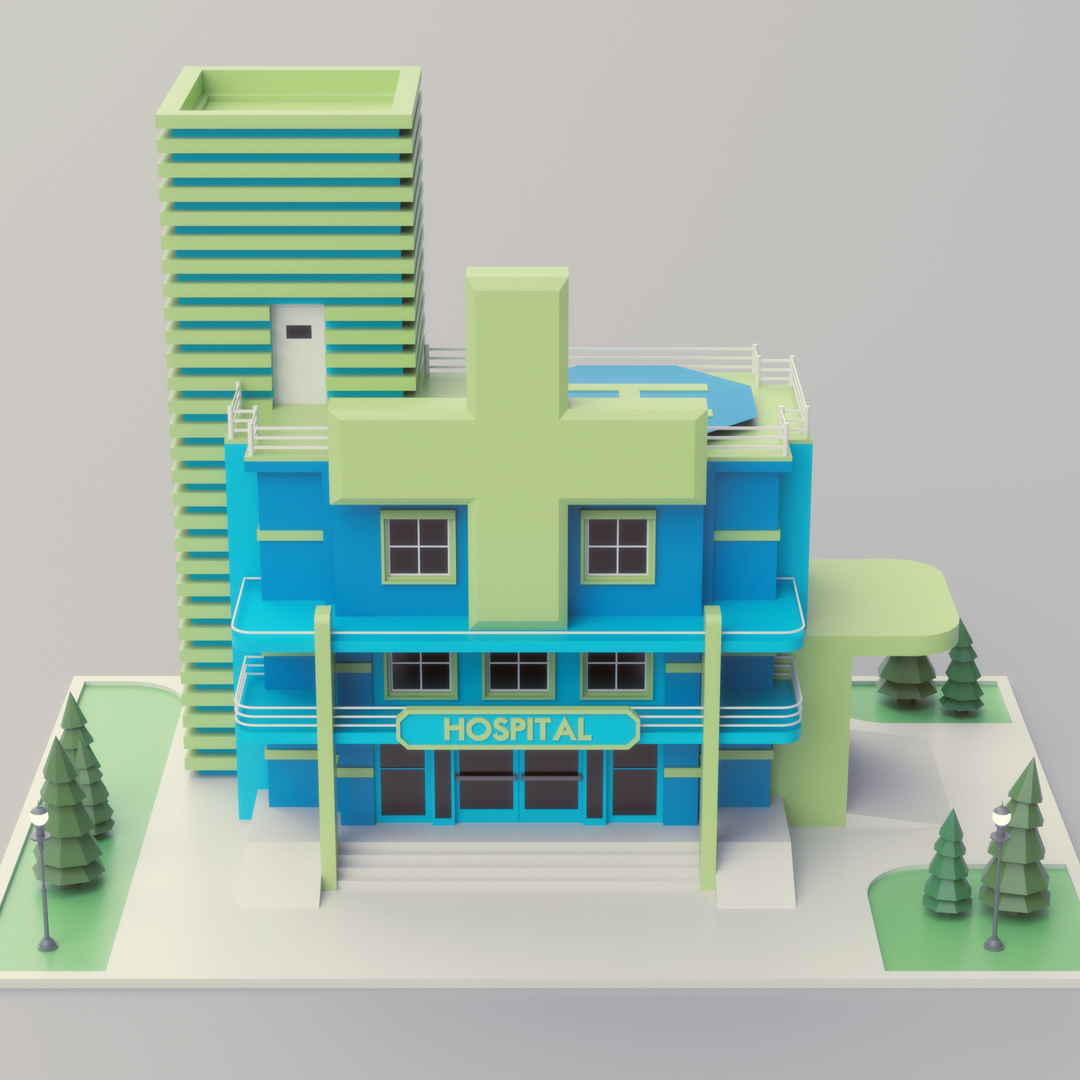 3D Hospital 03 model - TurboSquid 1758214