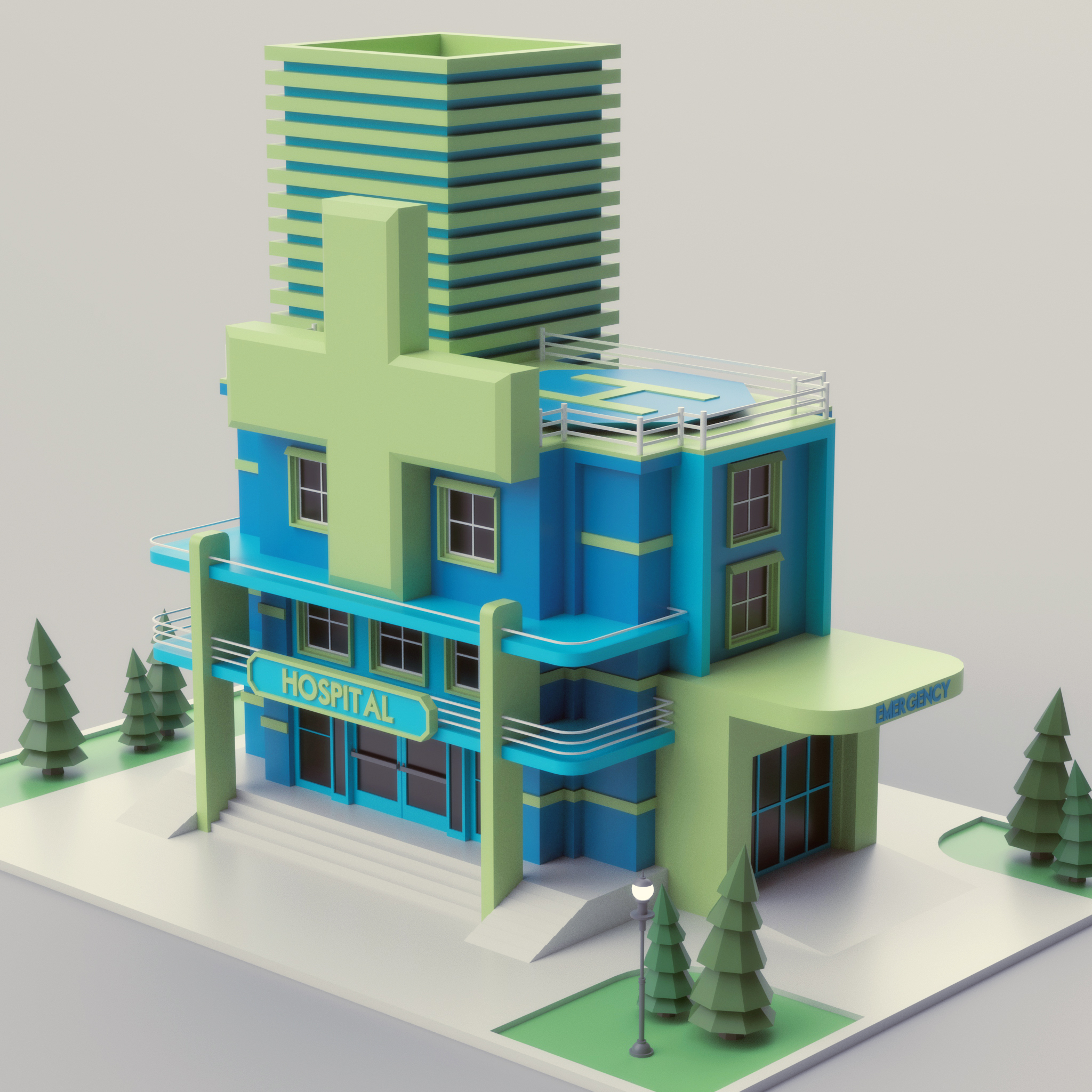 3D Hospital 03 model - TurboSquid 1758214