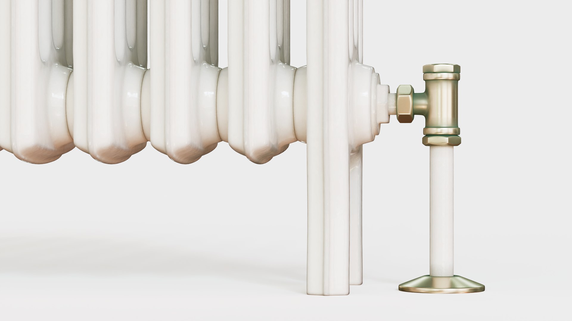 3D Vintage Cast Iron Sectional Radiator - TurboSquid 2277367