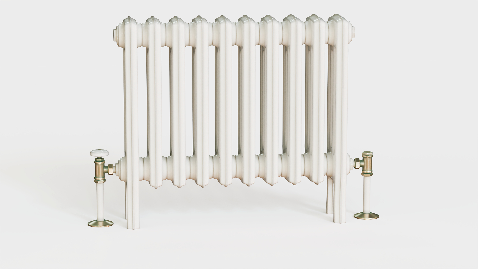 3D Vintage Cast Iron Sectional Radiator - TurboSquid 2277367