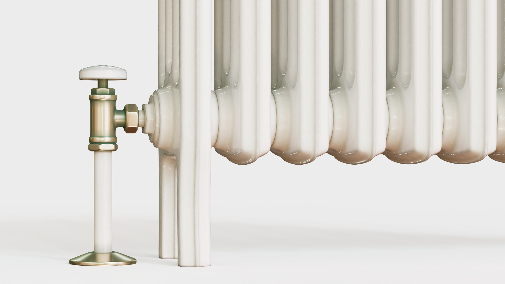 3D Vintage Cast Iron Sectional Radiator - TurboSquid 2277367