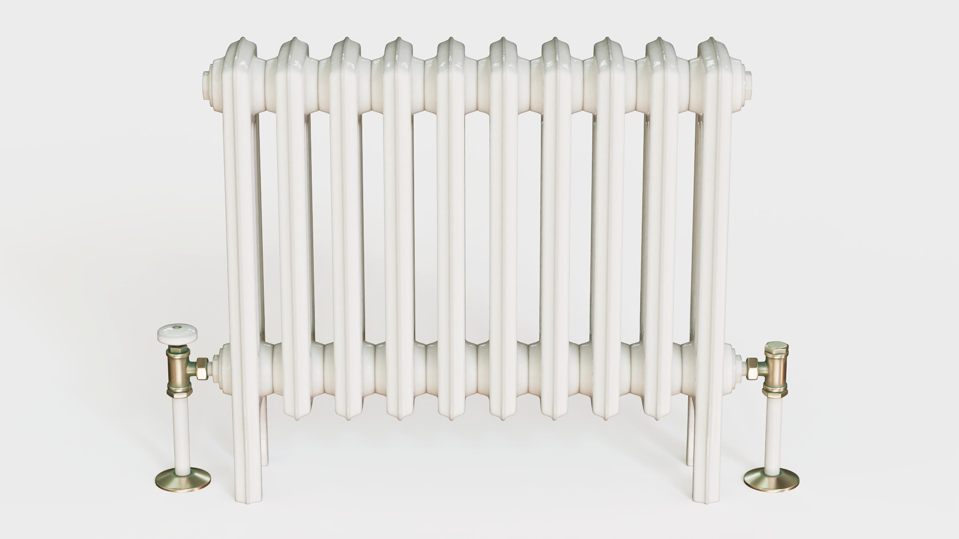 3D Vintage Cast Iron Sectional Radiator - TurboSquid 2277367