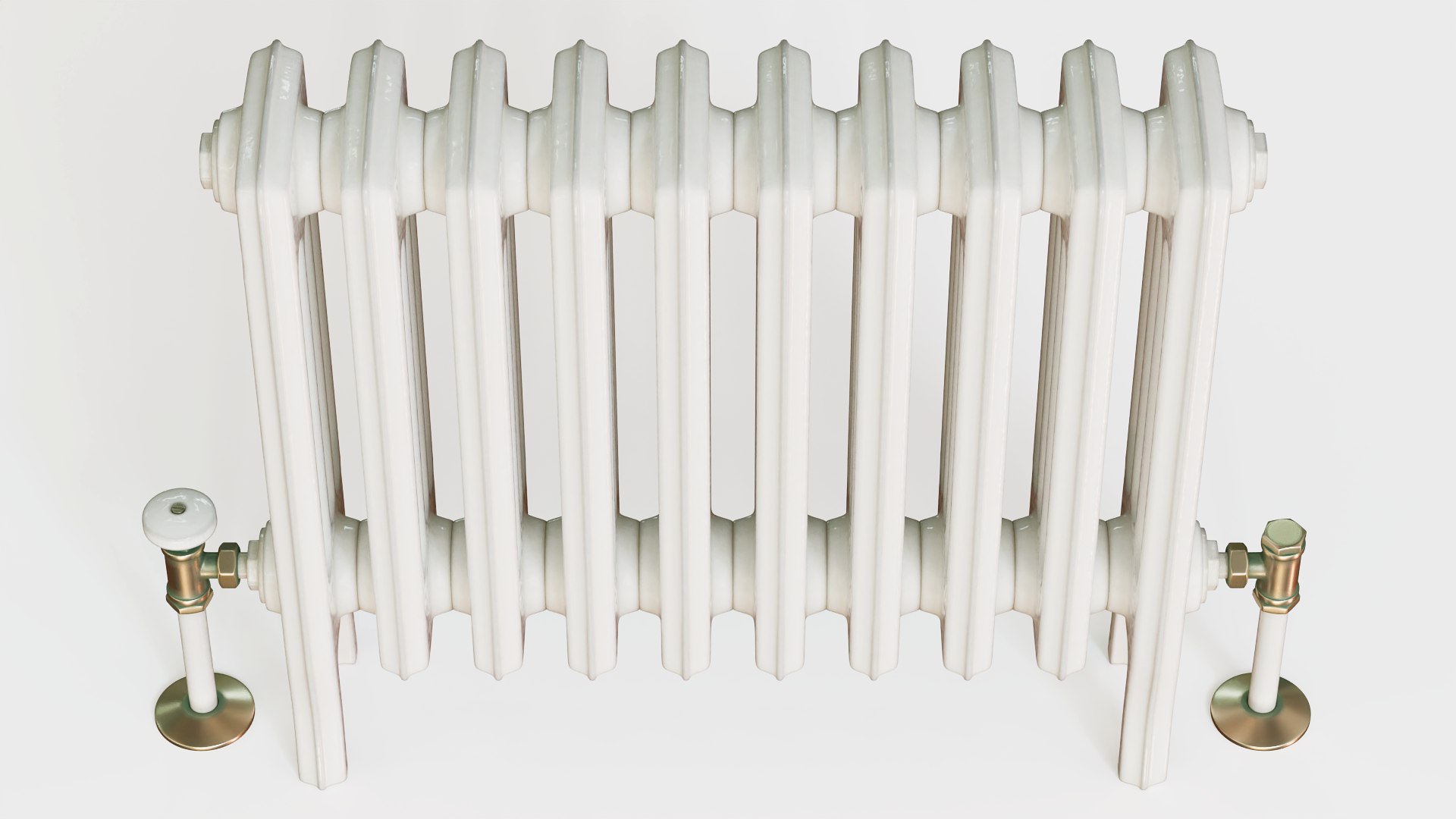 3D Vintage Cast Iron Sectional Radiator - TurboSquid 2277367