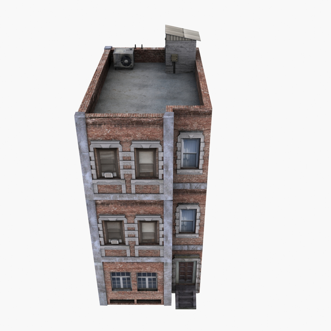 3d 3 Story Apartment Building