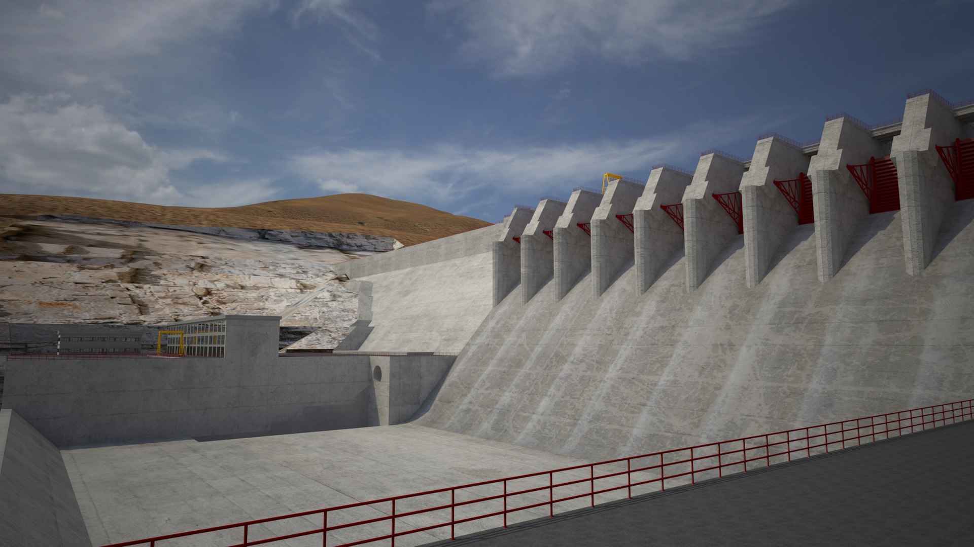 3D Model Dam - TurboSquid 1258810