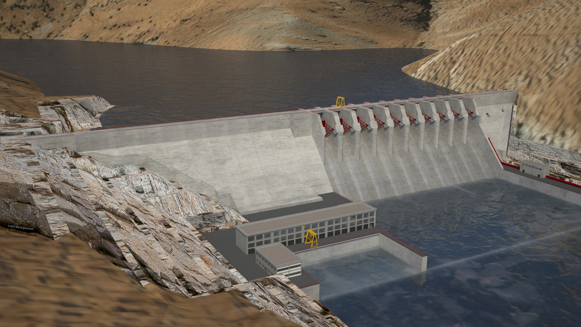 3D model dam - TurboSquid 1258810