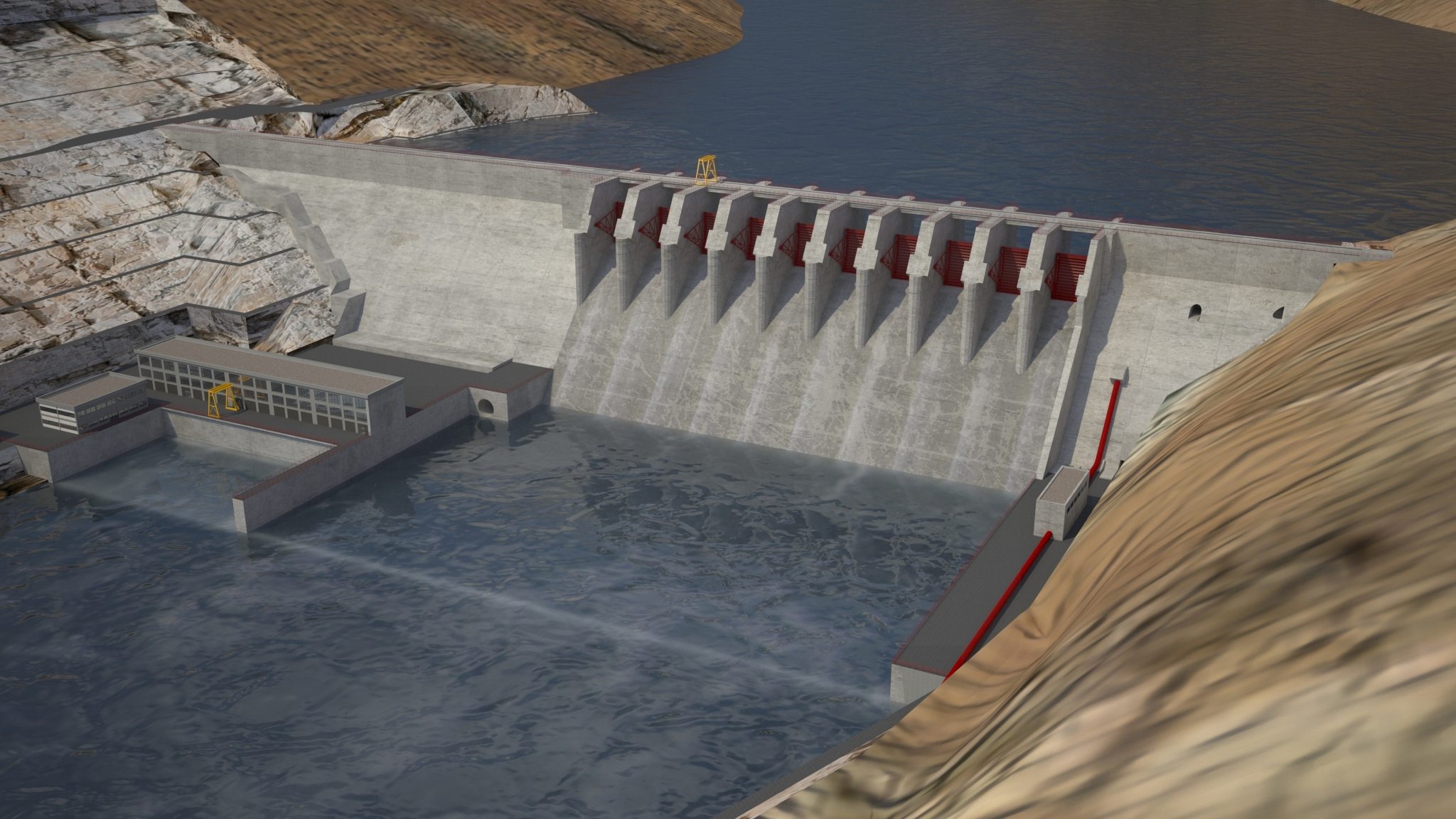 3D model dam - TurboSquid 1258810